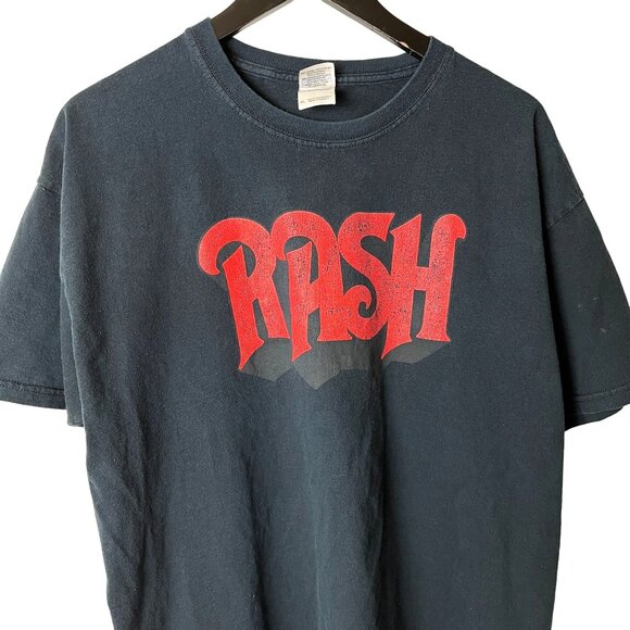Vintage | Tops | Rash T Shirt Vintage Y2k Black Xl Extra Large Band ...